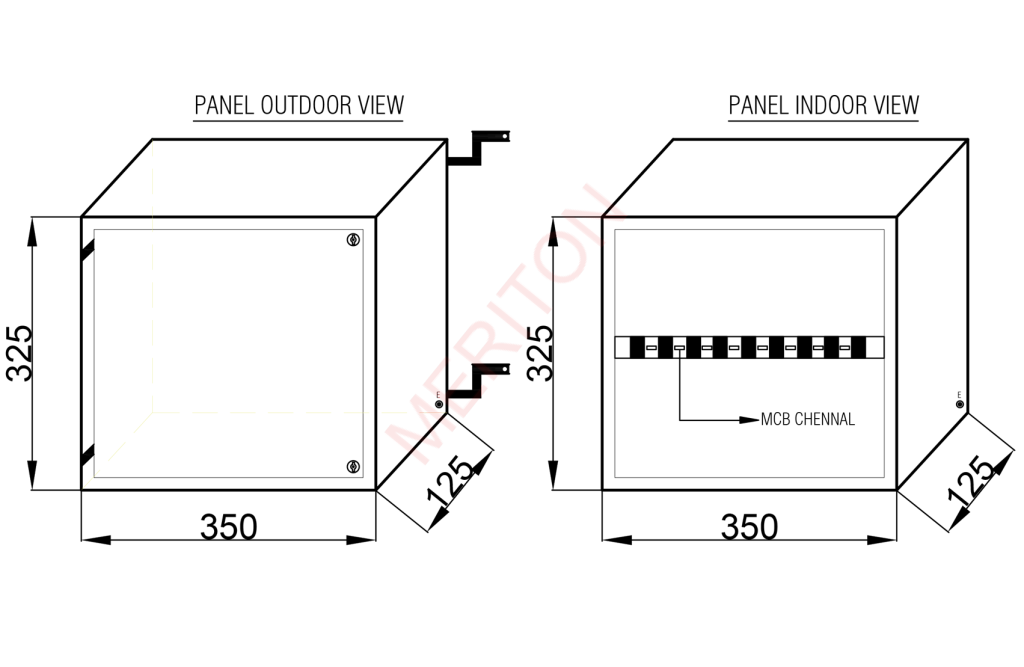 8WAY DB BOX ONLY ENCLOSURE WITH OUT MATERIAL – Meriton SwitchGears